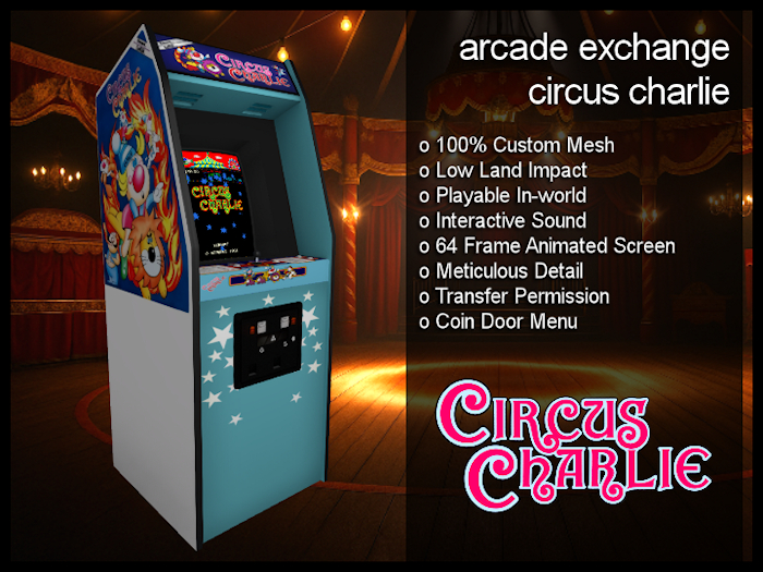 Second Life Marketplace - [AMG] Arcade Exchange - Circus Charlie